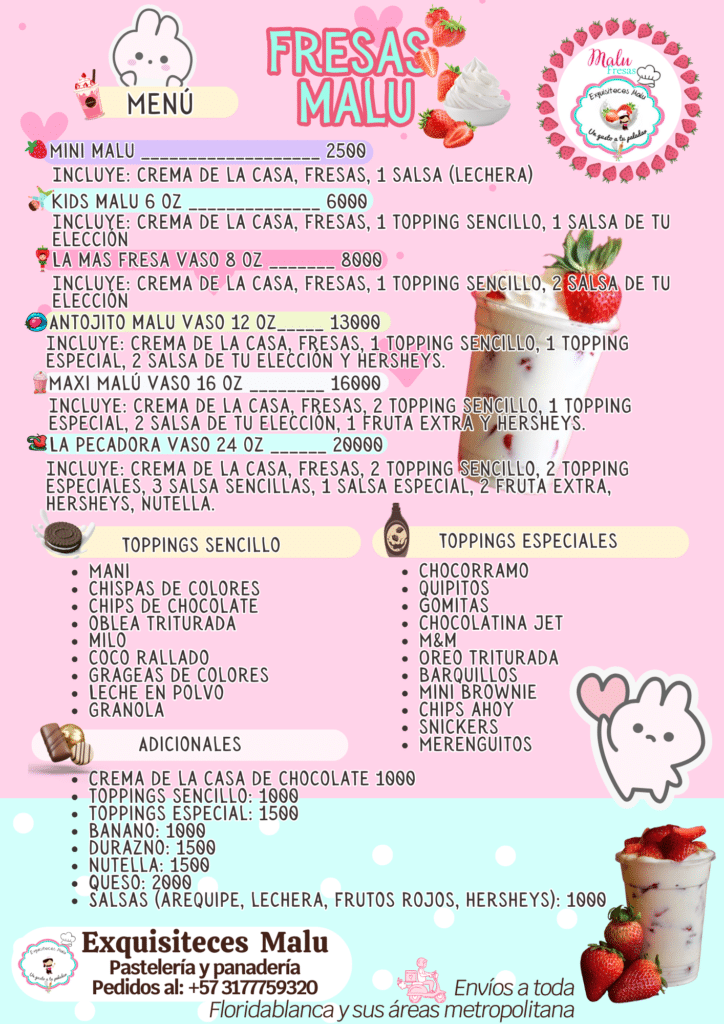 Fresas con crema y Mini Donas - Marketplace imebu